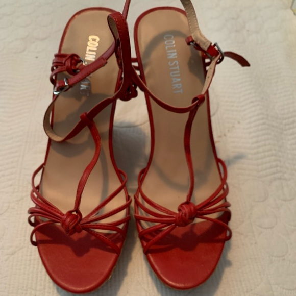 Colin Stuart | Shoes | Colin Stuart Wedge Heal Color Paprika | Poshmark